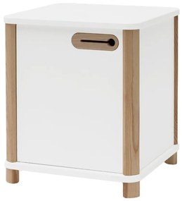 OnaDnes -20% Bílý lakovaný noční stolek RAGABA ASHME 42 x 42 cm
