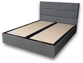 Designová postel Eliava 160 x 200 cm šedá