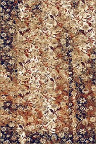 Moderní kusový koberec Agnella Adel Raj Toffi Květy béžový Rozměr: 230x340 cm