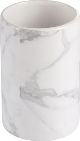 Koupelnový hrnek MARBRE, 7,2 x 11 cm, keramika s mramorovým potiskem