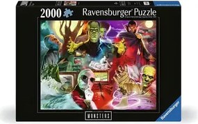 RAVENSBURGER Puzzle Universal Monsters / 2000 dílků / 98 x 75 cm