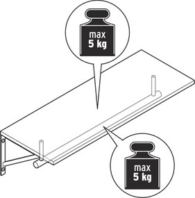 Tchibo - Věšák na šaty - barva: bílá