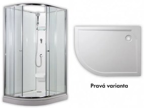 ARTTEC SIRIUS 120 x 90 cm - Sprchový box model 2 čiré sklo pravá vanička PAN01267