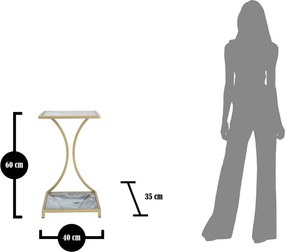 Designový odkládací stolek Adebola 40 cm vícebarevný