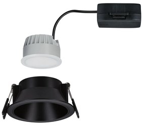 Paulmann 94871 LED Cole, bodovka v černé úpravě, 1x6,5W LED 2700K tříkrokové stmívání, prům. 8,8cm, IP44