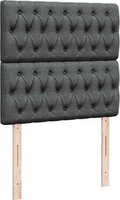 Box spring postel s matrací tmavě šedá 90x190 cm textil 3291919