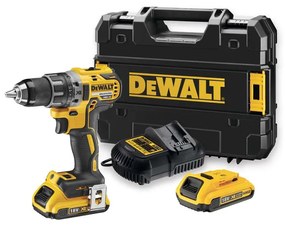DeWALT Nářadí - 18V AKU vrtací šroubovák, 2x aku 2,0 Ah Li-Ion XR, nabíječka DCD791D2