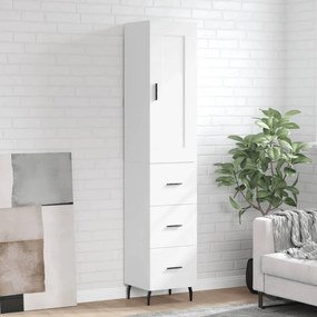 Skříň highboard bílá 34,5 x 34 x 180 cm kompozitní dřevo 3200209