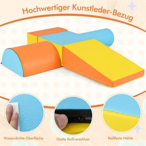 Costway 5 ks. Schaumstoffbausteine Riesenbausteine zum Toben – žlutá + oranžová