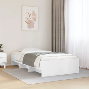 Rám postele bílý 75 x 190 cm kompozitní dřevo 3295709