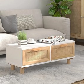 vidaXL Konferenční stolek 80x40x30 cm kompozitní a borové dřevo [345623] Barva: Černá
