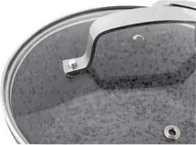 Lamart Granit Kastrol s poklicí 3.9L šedá / 24 x 10.7 cm / hliník