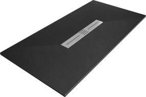 Mexen Toro, SMC obdélníková sprchová vanička 170 x 90 cm, černá matná, 43709017