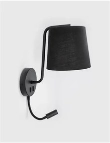 Designové nástěnné svítidlo Sage 20 černé