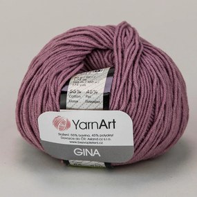YarnArt pletací / háčkovací příze GINA / JEANS 65  starorůžová, jednobarevná, 50g/160m
