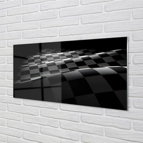 akrylový obraz checker vlajky 125x50 cm