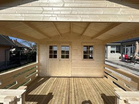 Domek Marta 400x595cm, 2,5m terasa, 40mm