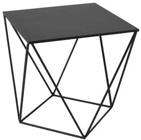 OnaDnes -20% Nordic Design Černý kovový konferenční stolek Deryl 60x60 cm