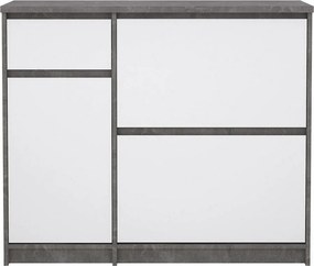 Falco Botník Simplicity 206 beton/bílý lesk