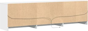 TV skříňka s LED bílá 180 x 34 x 50 cm kompozitní dřevo 3307926
