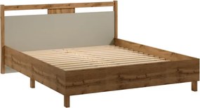 Manželská postel Indigo L160, wotan/beige