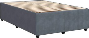 Box spring postel s matrací tmavě šedá 120 x 200 cm samet 3287705