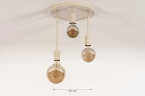 Stropní béžové svítidlo do kuchyně Flexform Bulb Accapulco Sand