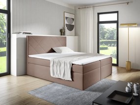 Eka Kontinentální čalouněná postel SARAH - Trinity (160x200 cm) Barva látky Trinity: Modrá (Trinity 2313)