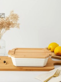 Sinsay - Nádoba na potraviny s víkem - bílá