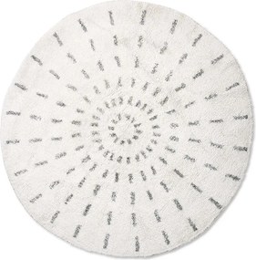 Kulatá bavlněná koupelnová předložka Swirl - Ø 120cm