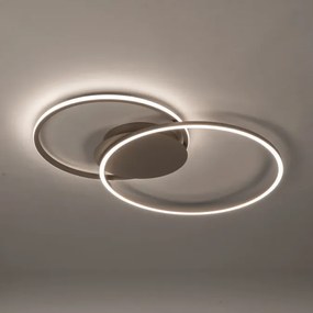 Stropní stmívatelné LED svítidlo Omega 750 Dark Taupe Big
