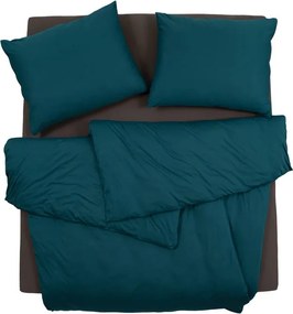 SCANquilt povlečení JERSEY MODAL UNI petrolejová 140 x 200/70 x 90 cm