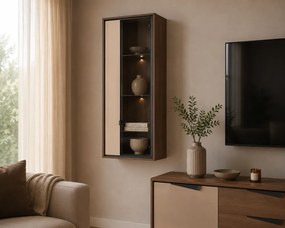 Závěsná vitrína VK-2KS/LF - 59x119x32 cm