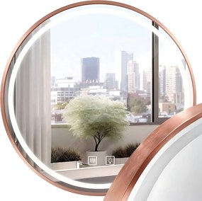 Rea Rea, Zrcadlo LED 70cm MMJ BRUSH COPPER, HOM-05492