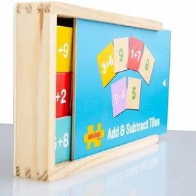 Bigjigs Toys Sčítání a odčítání v krabičce / od 3 let