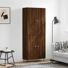 vidaXL Skříň highboard 69,5 x 34 x 180 cm kompozitní dřevo [3195651] Barva: hnědý dub