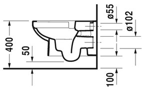 Duravit No.1 - Závěsné WC, Rimless, bílá 25620900002