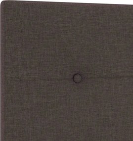 Výškově nastavitelné čelo postele Tmavě hnědá 100 cm textil 3337811