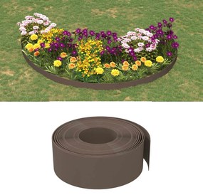 Travní lemy 4 ks hnědé 10 m 20 cm polyethylen 3155462