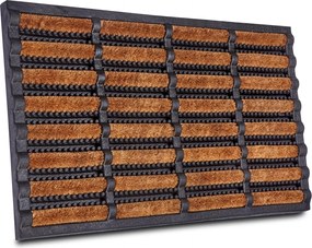 Vonkajšie čistiaci rohožka Mix Mats Brushes 105647 Black Cocos – na von aj na doma, 40x60, hnedá, exteriér, Hanse Home