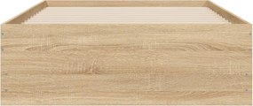 Rám postele se zásuvkami dub sonoma 75x190 cm kompozitní dřevo 3207331