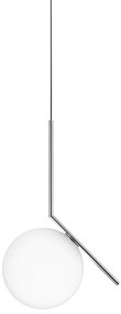 Flos F3176057 IC Lights S2, designové závěsné svítidlo, 1x205W E27, chrom, prům. 20cm