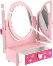 TEDDIES Šperkovnice Princess se zrcadlem 3-dílná / Šperkovnice / Dřevě