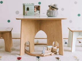 Myminihome Dětský dřevěný stůl RONDO Zvolte barvu: Nelakovaná