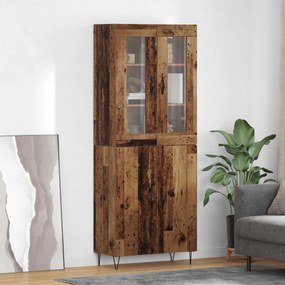 Vysoký bufet Staré dřevo 69,5 x 34 x 90 cm Kompozitní dřevo 3402692