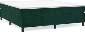 Rám postele s boxspringem tmavě zelená 180 x 200 cm samet 3121135