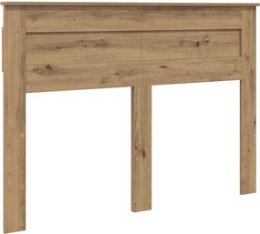 Rám postele Umělecký dub 140 x 190 cm Masivní borové dřevo 3409758