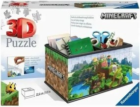 Ravensburger 3D Puzzle Úložná krabice Minecraft / 216 dílů / 23 x 16 x