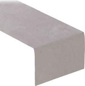 Stolní běhoun barva šedá látka lesklé, sametová