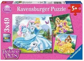 Ravensburger Disney: Belle, Popelka a Locika / 3x49 dílků / od 5 let